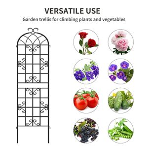 YITAHOME Garden Trellis Garden Fencing for Climbing Plants 4 Pack Decorative Plant Trellis Vegetables and Flower Trellis for Outdoor Patio-19.7×86.6 inches