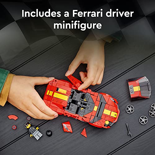 LEGO Speed Champions 1970 Ferrari 512 M Toy Car Model Building Kit 76914 Sports Red Race Car Toy, Collectible Set with Racing Driver Minifigure