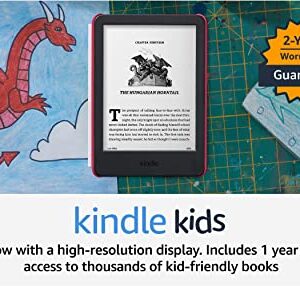 Kindle Kids (2022 release) – Includes access to thousands of books, a cover, and a 2-year worry-free guarantee - Unicorn Valley