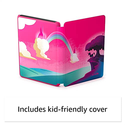 Kindle Kids (2022 release) – Includes access to thousands of books, a cover, and a 2-year worry-free guarantee - Unicorn Valley