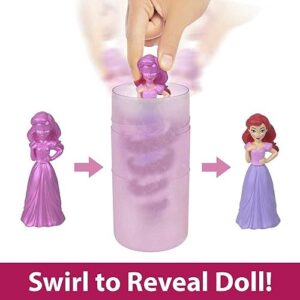 Mattel Disney Princess by Mattel, Royal Color Reveal Doll with 6 Unboxing Surprises, Party Series with Celebration Accessories, Inspired by Disney Movies