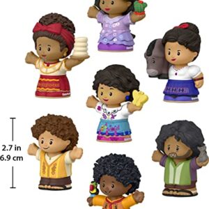 Fisher-Price Little People Toddler Toys Disney Encanto Figure Pack with 7 Characters for Pretend Play Ages 18+ Months