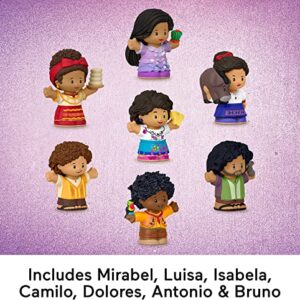 Fisher-Price Little People Toddler Toys Disney Encanto Figure Pack with 7 Characters for Pretend Play Ages 18+ Months