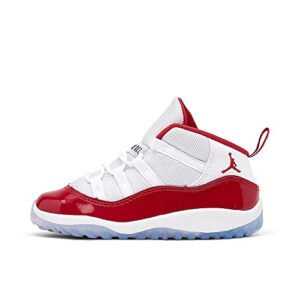 jordan jordan 11 retro (infant/toddler) white/varsity red/black 9 toddler m