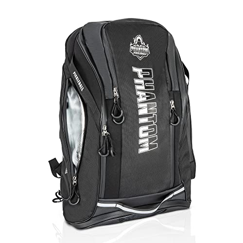 Phantom Pickleball Backpack Professional Tour Bag – 21 x 14 x 11 Inches Large Capacity Pickleball Bag with Padded Straps, Shoe Compartment, Laptop Sleeve – Insulated Backpack for Pickleball Equipment