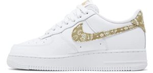 nike womens wmns air force 1 '07 ess dj9942 101 barley paisley - size 11w