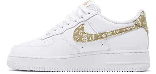 Nike Womens WMNS Air Force 1 '07 ESS DJ9942 101 Barley Paisley - Size 11W