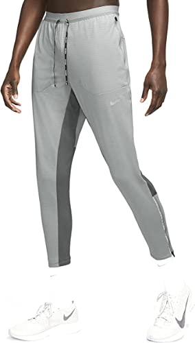 Nike Men's Phenom Elite Knit Running Pants, Grey (as1, Alpha, 3X_l, Regular, Regular, 3XL)