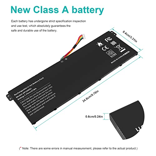 Fancy Buying AP16M5J Laptop Battery for Acer Aspire 1 A114-31 A114-32 Aspire 3 A314-31 A314-32 A314-41 A315-21 A315-21G A315-22 A315-31 A315-32 A315-33 A315-41 A315-51 A315-53 A315-53G 2ICP4/80/104