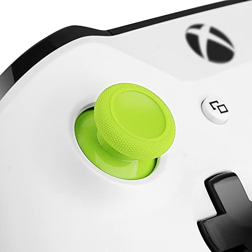 TOMSIN Replacement Joysticks for Xbox One Series X/S Controller,4PCS True Rubberized Thumbsticks Repair Kit for Xbox One Wireless Controller(Green)