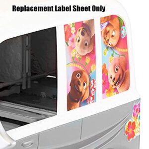 Replacement Parts for Barbie Ultimate Puppy Mobile Playset - DLY33 ~ Replacement Labels - Stickers Sheet