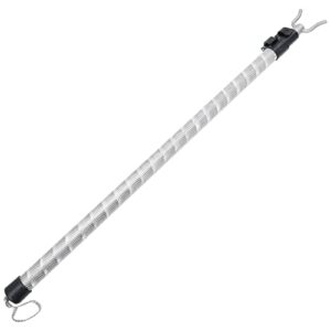 operitacx retractable closet pole long reach stick extend garment pole clothesline pole hooks telescoping garment pole for closet shelf reaching ceiling high items silver