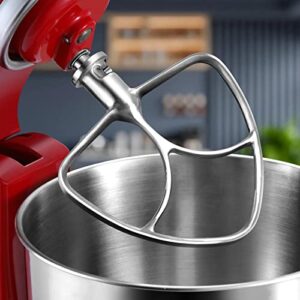 LETOMS Paddle Attachment for Kitchenaid Stand Mixers 4.5-5 Quart, Flex Edge Beater for Kitchenaid Mixer, Dishwasher Safe