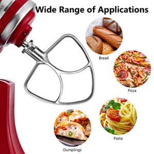 LETOMS Paddle Attachment for Kitchenaid Stand Mixers 4.5-5 Quart, Flex Edge Beater for Kitchenaid Mixer, Dishwasher Safe