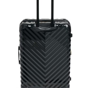 Karl Lagerfeld Paris Women's Suitcase Spinner Wheels Hardside, Deep Black, One Size