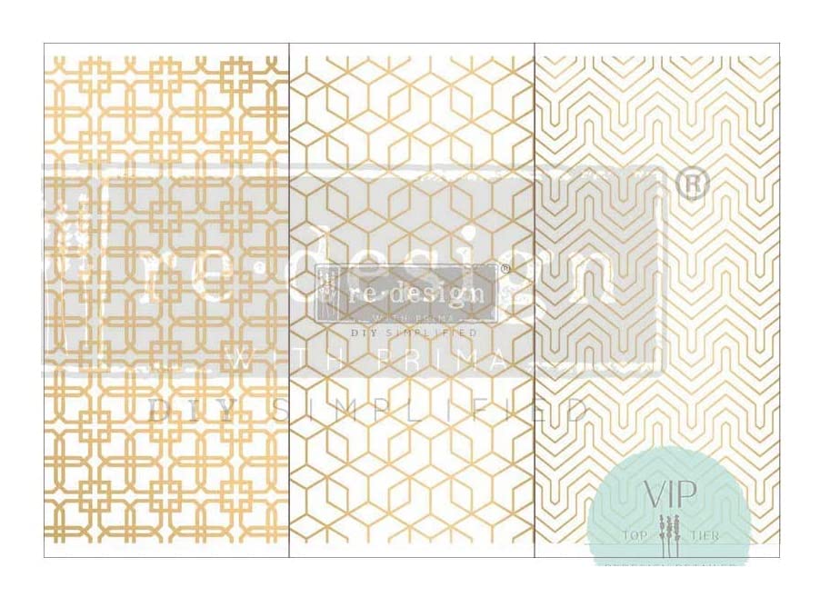 655350656799 *VIP Exclusive* Decor Transfers®-Motif Géométrique-6 Sheets, 6"x12" / rub-ons valentine gifts,Easter Day decorations,Kids gifts,mother valentines day gift