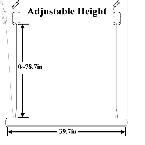 LED Hanging Rack Garment Rack, Adjustable 0~78″ Simple Houseware Clothing Rod, Heavy Duty Metal Industrial Closet Storage Organizer for Clothing Store, Checkroom, Changing Rooms