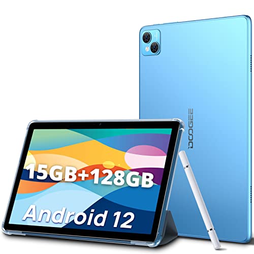 DOOGEE T10 Android Tablet 2023, 10.1" FHD+ Android 12 Tablet, 15GB+128GB Octa-Core Gaming Tablet, 8300mAh Battery 2.4G/5G WiFi Tablet, TÜV Low Bluelight Tablet Android, Bluetooth, GPS, Split Screen