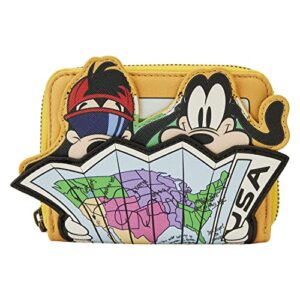 loungefly disney a goofy movie road trip zip around wallet