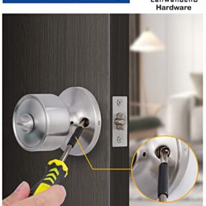 Lanwandeng 2 Sets Keyed Alike Entry Door Knobs and Single Cylinder Deadbolt Lock Combo Set Security for Entrance and Front Door, All Keyed Same Door Lock with Classic Satin Nickel Finish