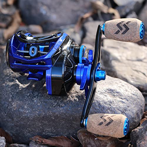 Sougayilang Baitcasting Reels, 7.3:1 Gear Ratio Fishing Reel with Magnetic Braking System- Left Handed