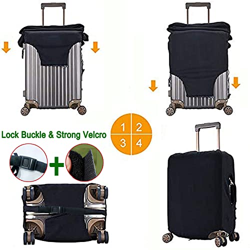 Luggage Cover Approved Go Travel Suitcase Protector Elastic Washable Baggage Covers for 18-20 inch Luggage(S)