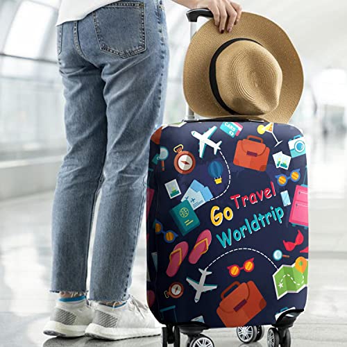 Luggage Cover Approved Go Travel Suitcase Protector Elastic Washable Baggage Covers for 18-20 inch Luggage(S)