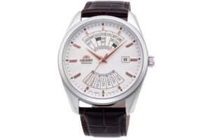 orient multi-year calendar japanese automatic sports watch, white, ra-ba0005s10b