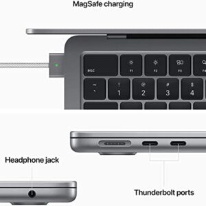 2022 Apple MacBook Air with Apple M2 chip (13-inch, 8GB RAM, 256GB SSD Storage) Space Gray (Renewed)