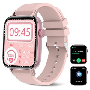 lojusimeh smart watch for android ios(answer/make call) - 1.9" full screen smartwatch for women, 25 sport modes, fitness tracker smart watch with heart rate sleep monitor, bp, spo2, step counter