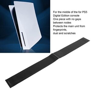 Console Middle Skin for PS5 Integrated Scratch Resistant Console Center Part Skin for PS5 Digital Version Console Console Center Part Skin(Carbon Fiber Black)