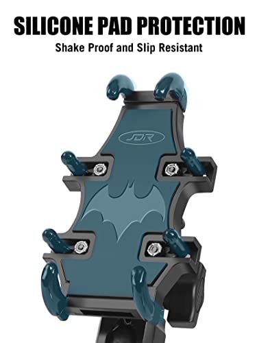 ZIDIYORUO Anti-Vibration Phone Holder for UTV/SXS Off-Road Riding, One Hand Operation Aluminum Heavy Duty Cell Phone Mount, Easy Install iPhones or 4.7"-7.1" Cell Phones on 1.75"-2" Roll Cage