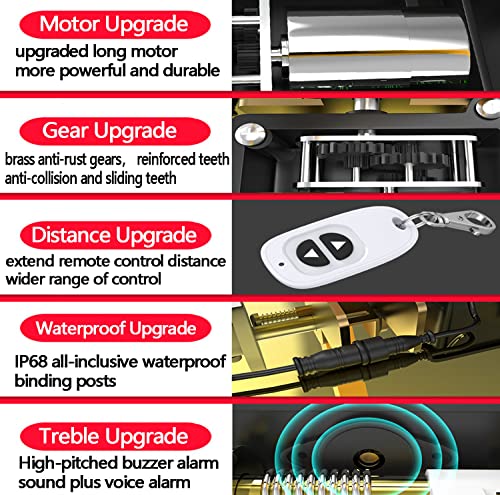 BEESOM Parking Space Lock Folding Parking Barrier, Automatic Remote Controlled Parking Post, 50M Parking Space Lock for Home, Business, Office & Commercial