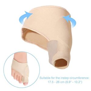 CLLOOM 2 Pairs of Bunion Pads with Gel Corrector Brace Socks Pads Splint Relief Pain for Big Toe