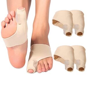 clloom 2 pairs of bunion pads with gel corrector brace socks pads splint relief pain for big toe