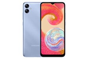 samsung galaxy a04e (sm-a042m/ds) dual sim 32gb, 6.5" gsm unlocked, international version (32gb sd card bundle) - light blue