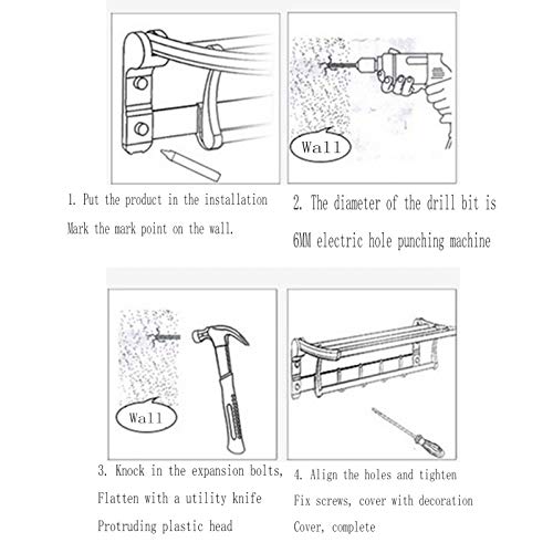 EAFTOS Wall Mounted Clothes Hanger Space-Saver, Retractable Garment Laundry Drying Rack, Easy to Install, for Balcony, Laundry, Bathroom and Bedroom