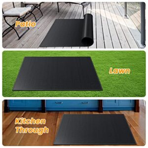 Large Under Grill Mat for Outdoor Grill 60×48 inch, BBQ Floor Mats, Deck Patio Protector Mat, Indoor Fireplace Mats, Fire Pit Mats, Fireproof Grill Pad, Oil Proof Water Resistant, Can Be Folded