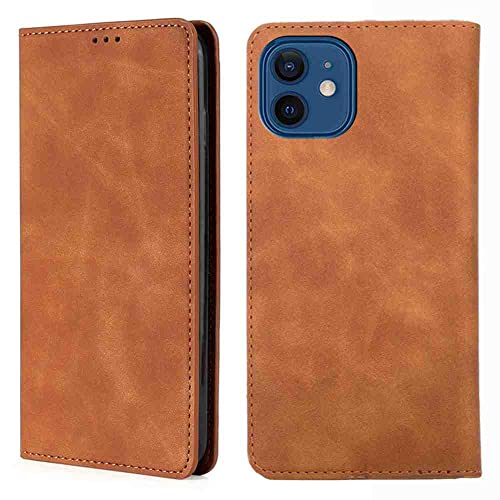 BANLEI2U Phone Cover Wallet Folio Case for Oppo REALME 7 PRO, Premium PU Leather Slim Fit Cover for REALME 7 PRO, Anti Shock, Light Brown