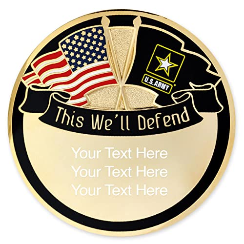 PinMart's Officially Licensed Engravable U.S. Army Coin