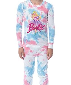 INTIMO Barbie Girls' Princess Doll Unicorn Unisex Child 2 Piece Sleep Pajama Set (6)