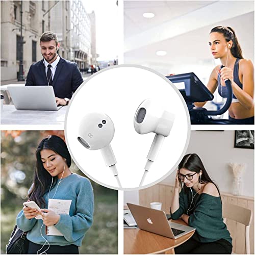 2 Pack Wired Earphones for iPhone,Headphones,in-Ear Stereo Noise Isolating Earbuds, Microphone and Volume Control Compatible with iPhone 14/14 Pro/13/13 Pro/12/12 Pro/SE/11/11 Pro Max/XS Max/X/XR/8/7