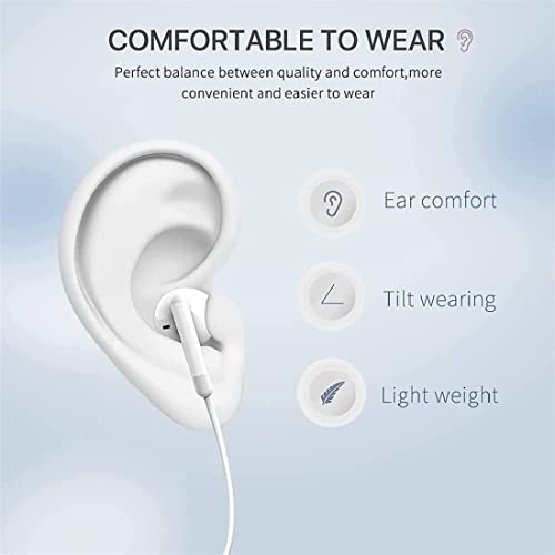 2 Pack Wired Earphones for iPhone,Headphones,in-Ear Stereo Noise Isolating Earbuds, Microphone and Volume Control Compatible with iPhone 14/14 Pro/13/13 Pro/12/12 Pro/SE/11/11 Pro Max/XS Max/X/XR/8/7