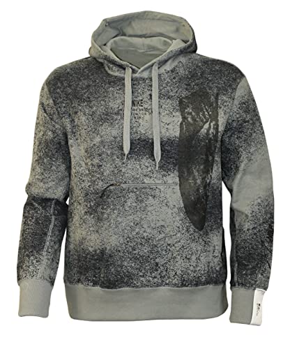 Nike Sportswear Men's Reversible Heavy Hoodie (as1, alpha, l, regular, regular, Standard, Smoke Grey, Large)