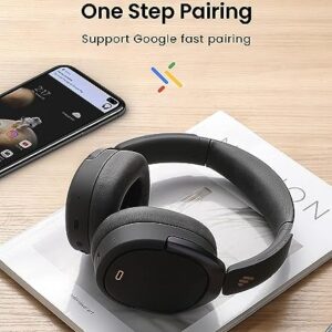 Edifier WH950NB Active Noise Cancelling Headphones, Bluetooth 5.3 Wireless Headphones, LDAC Hi-Res Audio, 55 Hours Playtime, Google Fast Pairing for Android, Dual Device Connection, App Control, Black