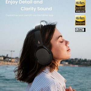 Edifier WH950NB Active Noise Cancelling Headphones, Bluetooth 5.3 Wireless Headphones, LDAC Hi-Res Audio, 55 Hours Playtime, Google Fast Pairing for Android, Dual Device Connection, App Control, Black