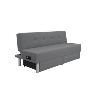 serta walton convertible sofa sleeper microfiber, charcoal