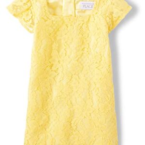 The Children's Place,Family Matching Dresses, Mommy and Me,Girls,Yellow Lace,12-18 Months