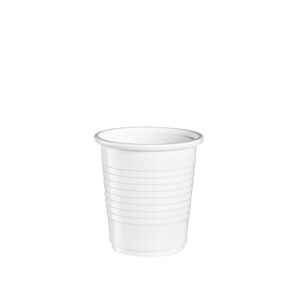 [500 Pack - 3 oz.] White Plastic Cups, Small Disposable Bathroom, Mouthwash Polypropylene Cups…