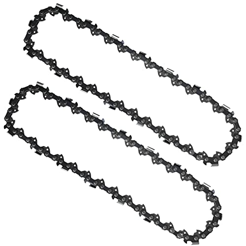 Opuladuo 2PC 8 Inch Replacement Chain for RYOBI P4360 RY43160 P4361, 8 in. Pole Saw Chain for WORX WG349.9 WG349-3/8" - .043" - 33 DL